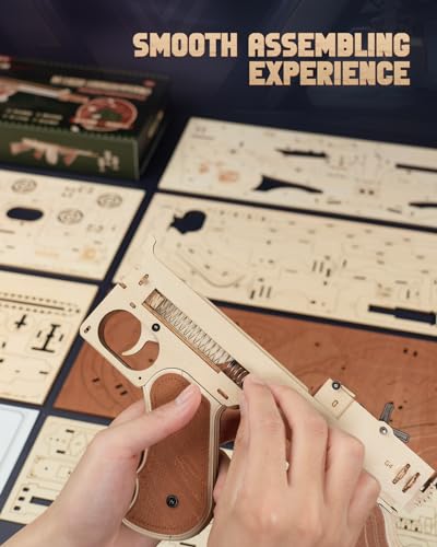 Rubber Band Toy Tommy Gun Model Kit - Gifteee | Unique Gifts