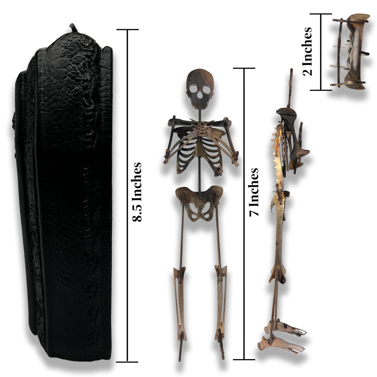 Coffin Crypt Candle with Skeleton Reveal - Gifteee | Unique Gifts