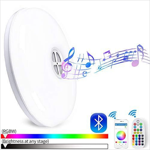 Ceiling Light - Color Changing with Bluetooth Speaker and Remote Co...