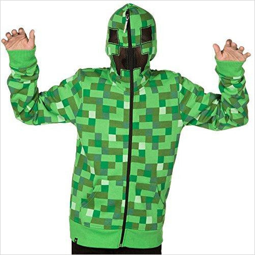 Minecraft Creeper Zip-up Hoodie - Gifteee | Unique Gifts