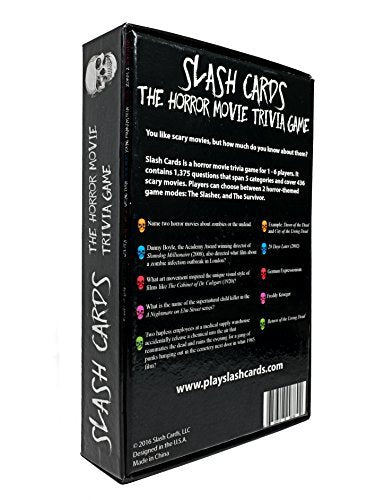 Slash Cards: The Horror Movie Trivia Game - Gifteee | Unique Gifts