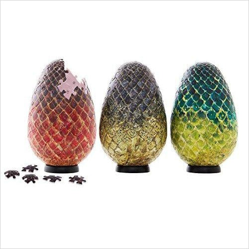 4D Cityscape Game of Thrones 3D Dragon Egg Puzzle Set - Viserion, D...