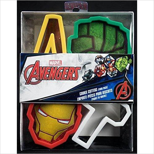 Marvel Avengers Cookie Cutters - Iron Man, Hulk, Thor Hammer, and S...