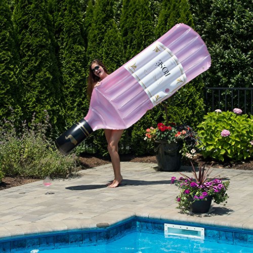 Inflatable Rose Wine Bottle Pool Float - Gifteee | Unique Gifts