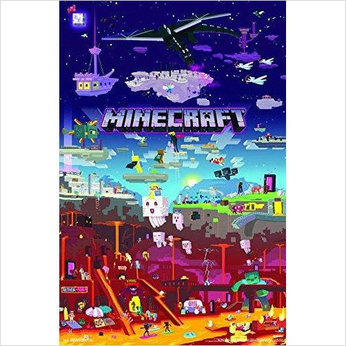 Minecraft World Poster - Gifteee | Unique Gifts