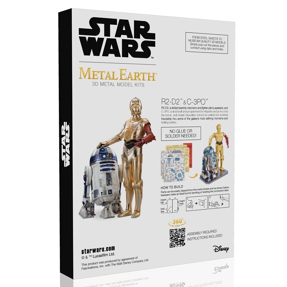 Star Wars R2-D2 and C-3PO 3D Metal Model Kit Box Set - Gifteee | Un...