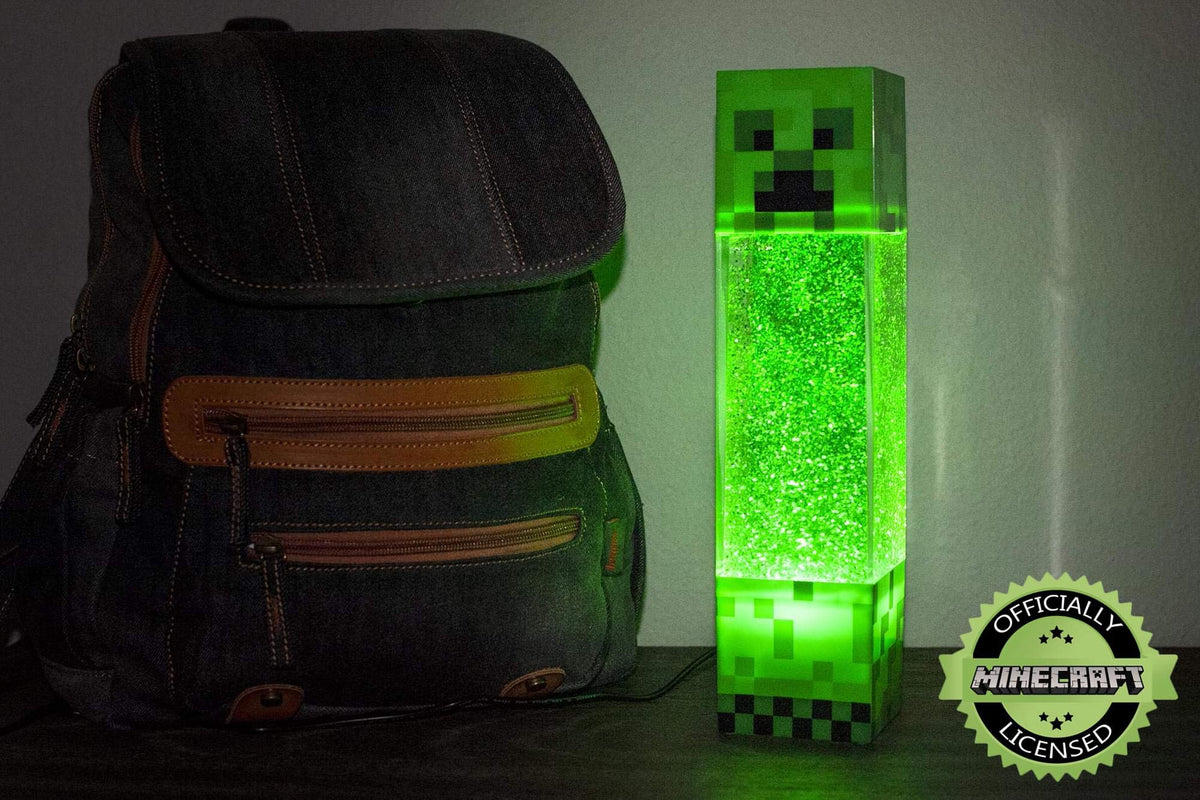 Minecraft Creeper Glitter Motion Light - Gifteee | Unique Gifts