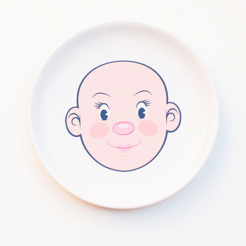 Food Face Dinner Plate - Gifteee | Unique Gifts
